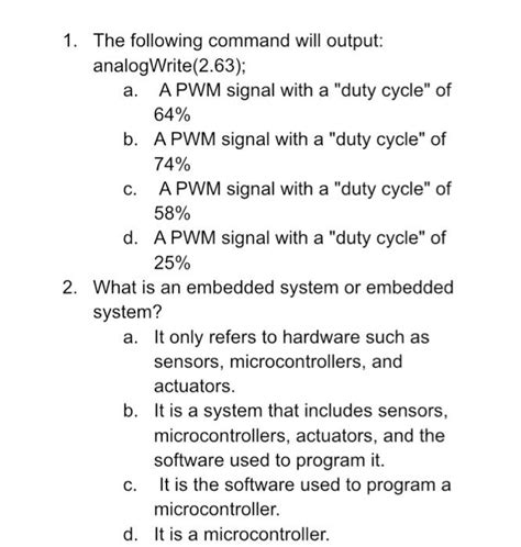 Solved 1 The Following Command Will Output