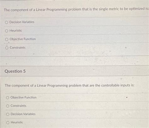 Solved Linear Programming May Not Involve The Use Of A