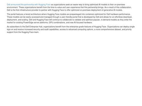 Solution Approach Unlocking Ai Efficiency Leveraging The Dell Enterprise Hub Portal On