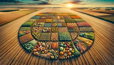 Premium Ai Image Farmland Patchwork