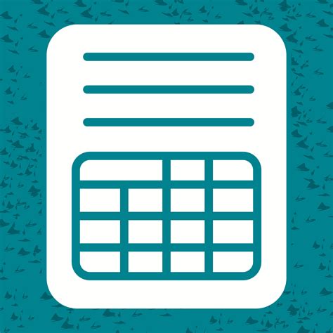 Spreadsheet Vector Icon Vector Art At Vecteezy