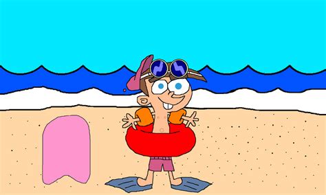 Timmy Turner At The Beach By Sotosbros On Deviantart