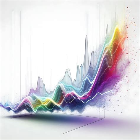 abstract digital technology data visualization background premium ai