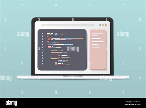 Web Development Programmer Engineering Coding Website On Laptop Screen Programming Software