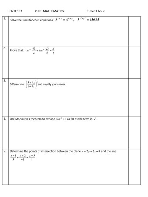 Alevel Math Pepr 1 Set 24 Pdf Equations Mathematical Objects