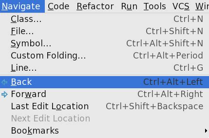 Python How To Go Back In PyCharm While Browsing Code Like We Have A Back Button In Eclipse