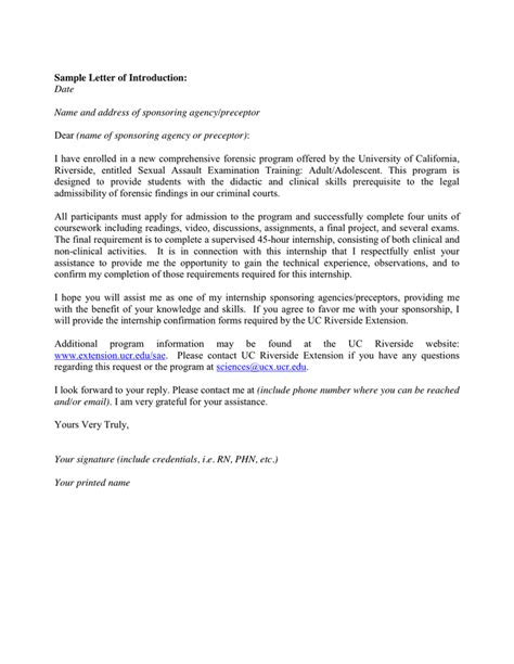 Sample Letter Of Introduction In Word And Pdf Formats