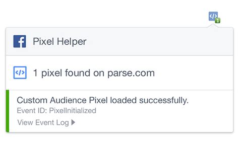 Facebook Pixel Helper Chrome Web Store