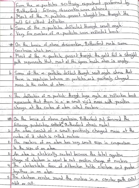 Atomic Structure Class 11 Chemistry Handwritten Notes WebNotee