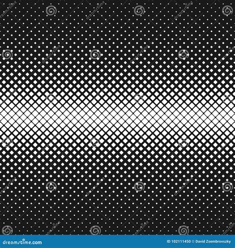 Abstract Black And White Rounded Square Pattern Background Vector Illustration With Diagonal