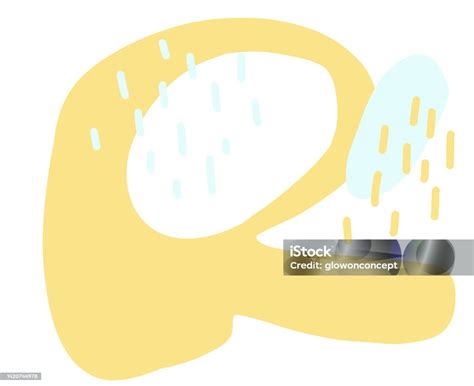 재미있는 장난기 넘치는 다채로운 그래픽 요소 핸드 페인팅 낙서 자유형 모양 파스텔 일러스트 레이 션 배경 0명에 대한 스톡 벡터 아트 및 기타 이미지 Istock