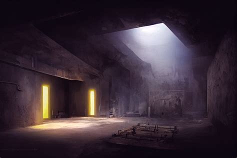 Underground Passway 地下通路 Free Illuistrations フリー背景素材 AIPICT