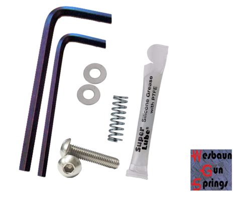 SAVAGE AXIS EDGE STAINLESS STEEL TRIGGER UPGRADE KIT WITH SHIMS LUBE GREASE Wesbaun Gun Springs