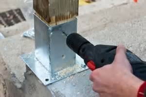 How To Attach Deck Posts HowToSpecialist How To Build Step By Step DIY Plans