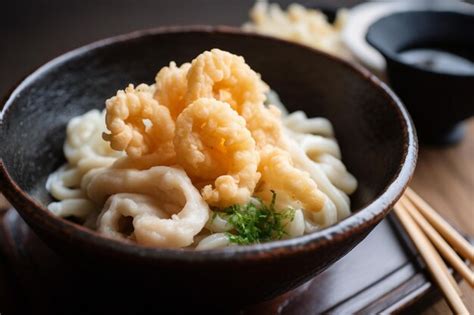 Premium Photo Japanese Tempura Udon Noodles