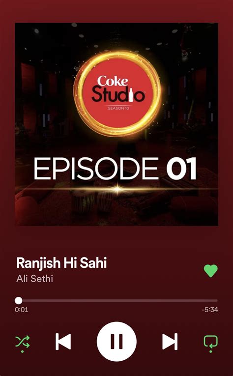 Ali Sethi Ranjish Hi Sahi R Songfanpage