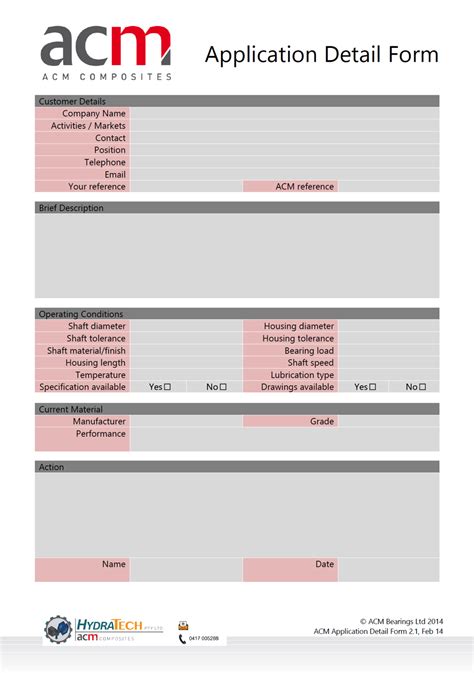 Hydratech Are Official Agents For And Sell Acm Composite Bearings