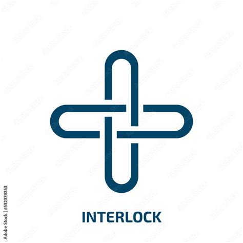 Interlock Icon From Other Collection Filled Interlock Interlocking