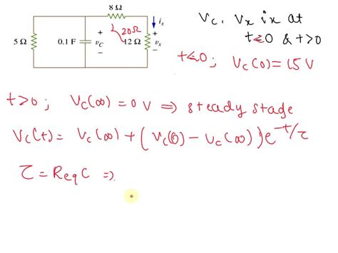 SOLVED In Figure Below Let V V Find Vc Vx And Ix For T