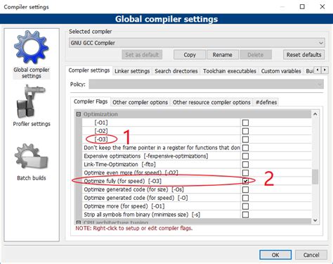 code blocks 17 12关于开启optimization的问题 fanzheng s debug blog