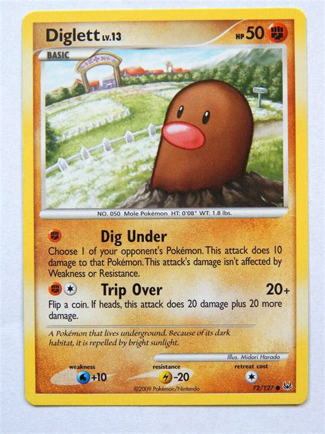 Pokemon Diglett Card