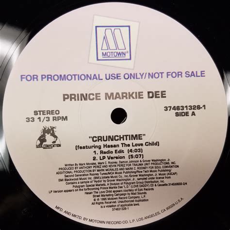 Prince Markie Dee Crunchtime 1995 Vinyl Discogs