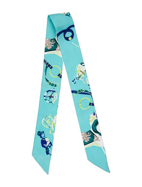 Hermès En Liberte Silk Twilly Scarf W Tags Blue Scarves And Shawls