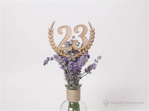 Numere Masa Nunta Model Laur S Numere Mese Decoratiuni Produse