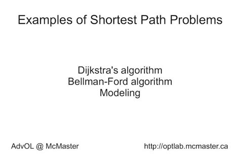 pdf examples of shortest path problems dokumen tips
