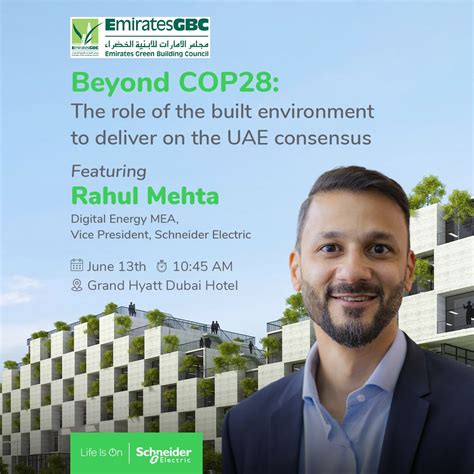 Rahul Mehta On Linkedin Very Excited To Join The Emirates Gbc And Discuss With Industry Leaders On…