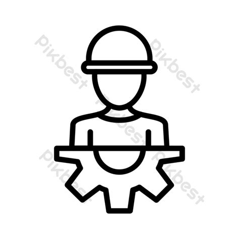 Engineering Icon Line Vector Png Images Ai Free Download Pikbest
