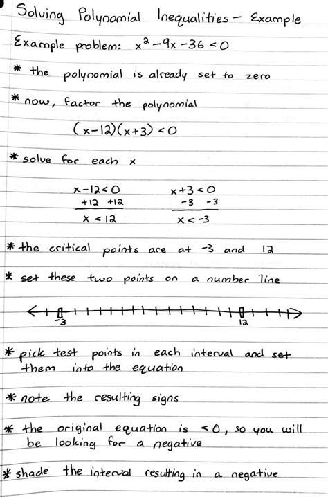 Solving Polynomial Inequalities Example