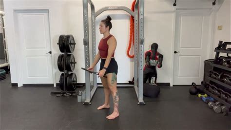 Goblet Squat Stretch With Plate Demo Youtube