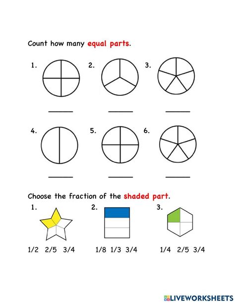 Partitioning Shapes Into Equal Parts Worksheet Worksheet Worksheets Library