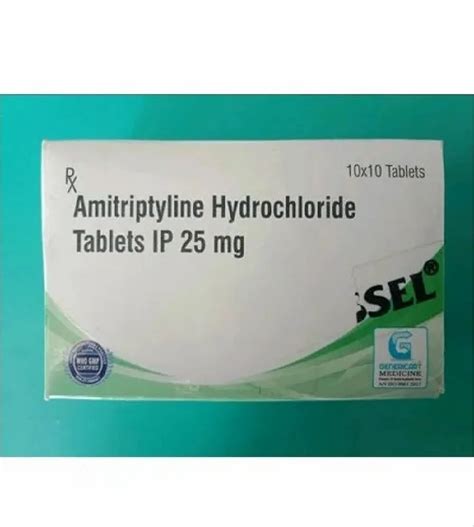 Amitriptyline Hydrochloride Tablets 25 Mg At ₹ 60 Stripe In Nagpur