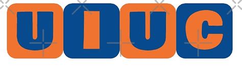 UIUC University Of Illinois Urbana Champaign Champagne Block Cube Text Logo By Hypecollege