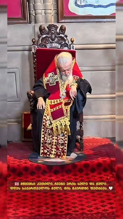 მწყემსი კეთილი 🤍ჩვენი ერის სული და გული 🇬🇪 დღეს საქართველოს გული მის