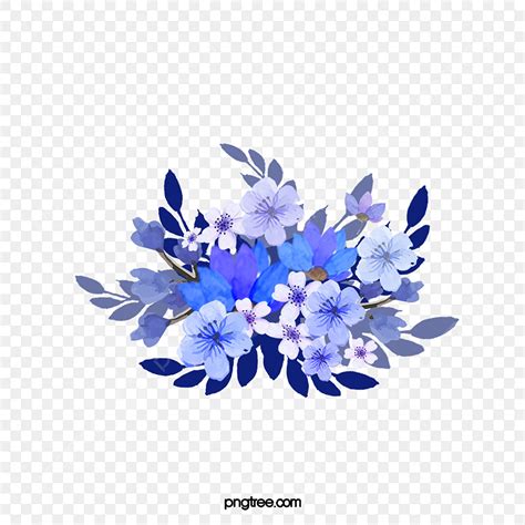 Background Blue Flower Vector Best Flower Site