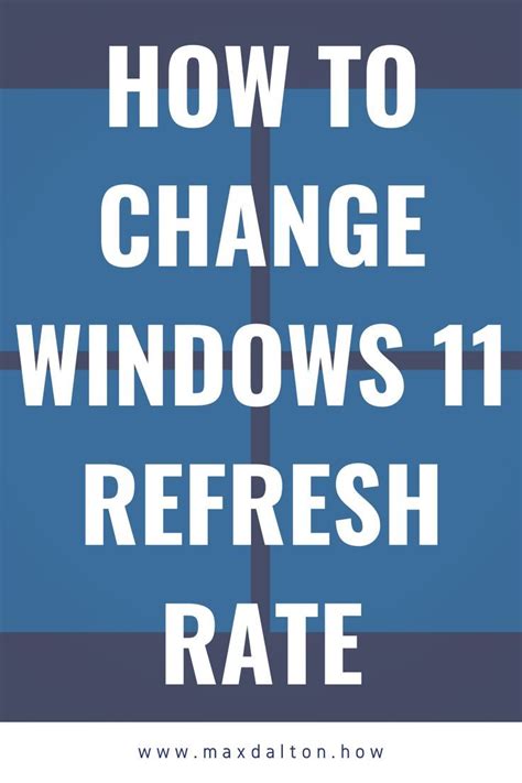 How To Change Windows Refresh Rate For Smoother Motion