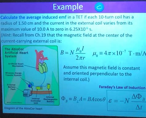 Solved Example O Calculate The Average Induced Emf In A TET Chegg Com