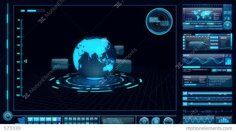 Hi Tech Interface Stock Animation 573339