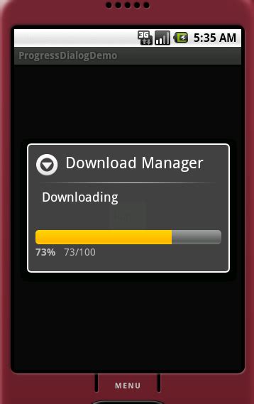 File Download Progress Bar In Android Stack Overflow