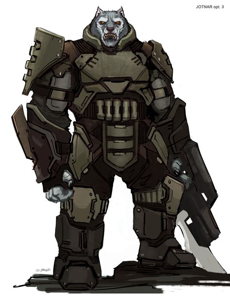 Jerad S Marantz Jotnar Sketches For Archetype Entertainment