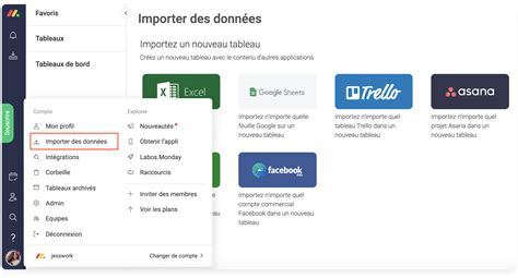 comment importer et exporter vers excel support