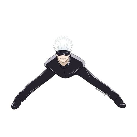 Gojo Satoru Chibi Body Anime Guys Anime