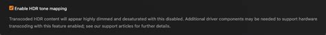 Hdr To Sdr Tone Mapping Plex Support