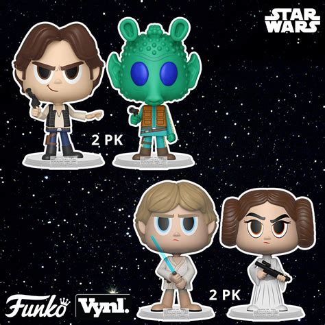 Funko Reveals Han Greedo And Luke Leia Vynl Figure 2 Packs Jedi News