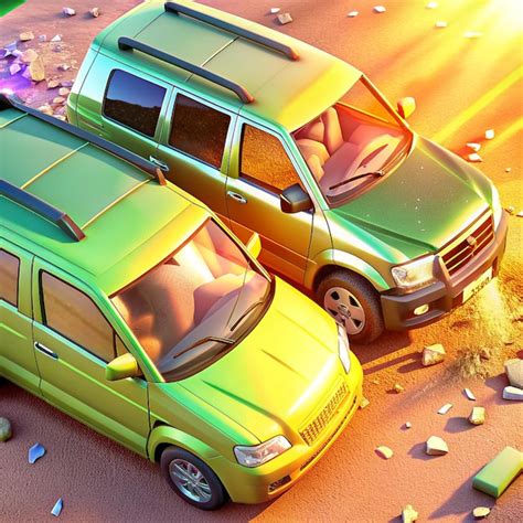 Automotive Collision Chaos Highimpact Crash Scenarios Premium Ai Generated Image