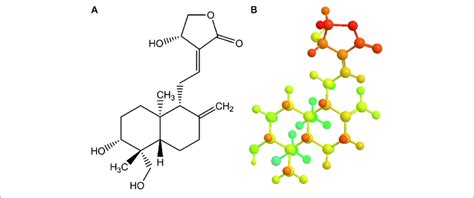 Structure Of Andrographolide A 2d And B 3d Download Scientific Diagram