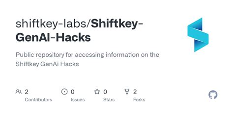 GitHub Shiftkey Labs Shiftkey GenAI Hacks Public Repository For Accessing Information On The